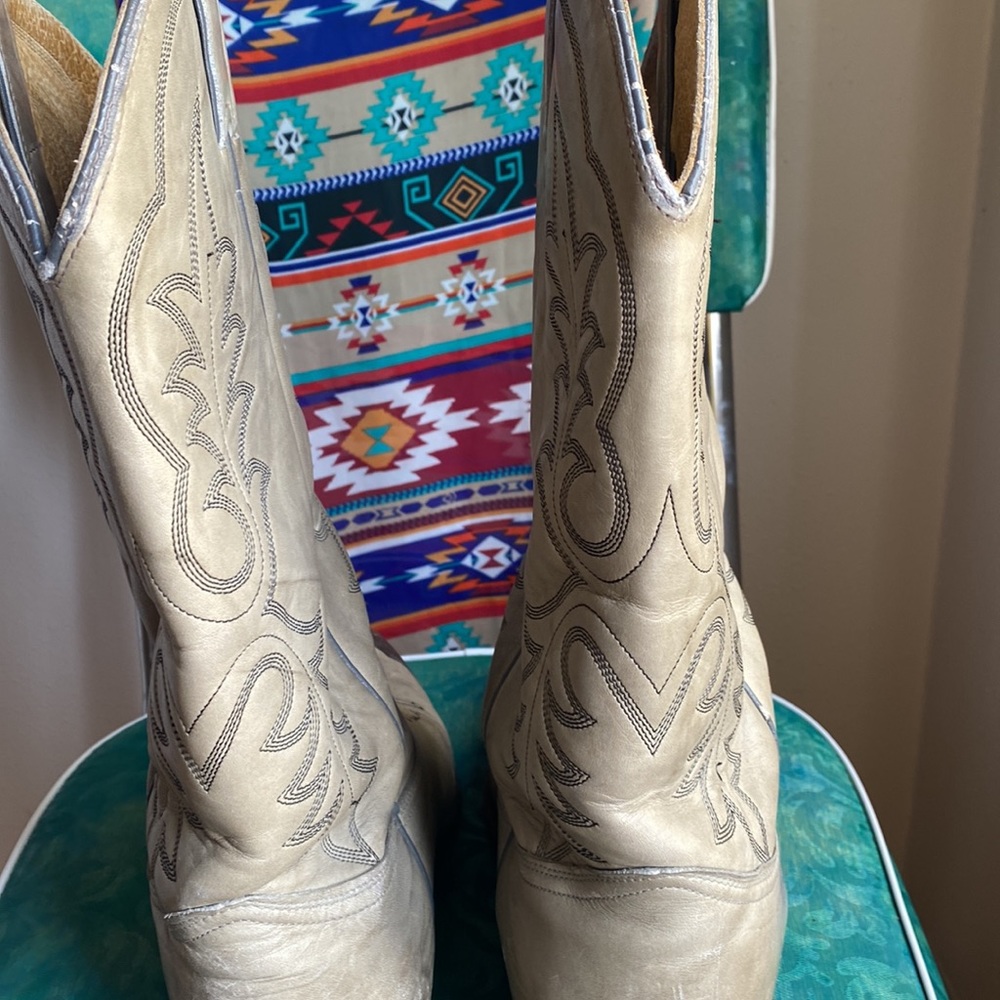 Vintage Imperial Western Boots W/Wing Tip Toe Cap - Gem